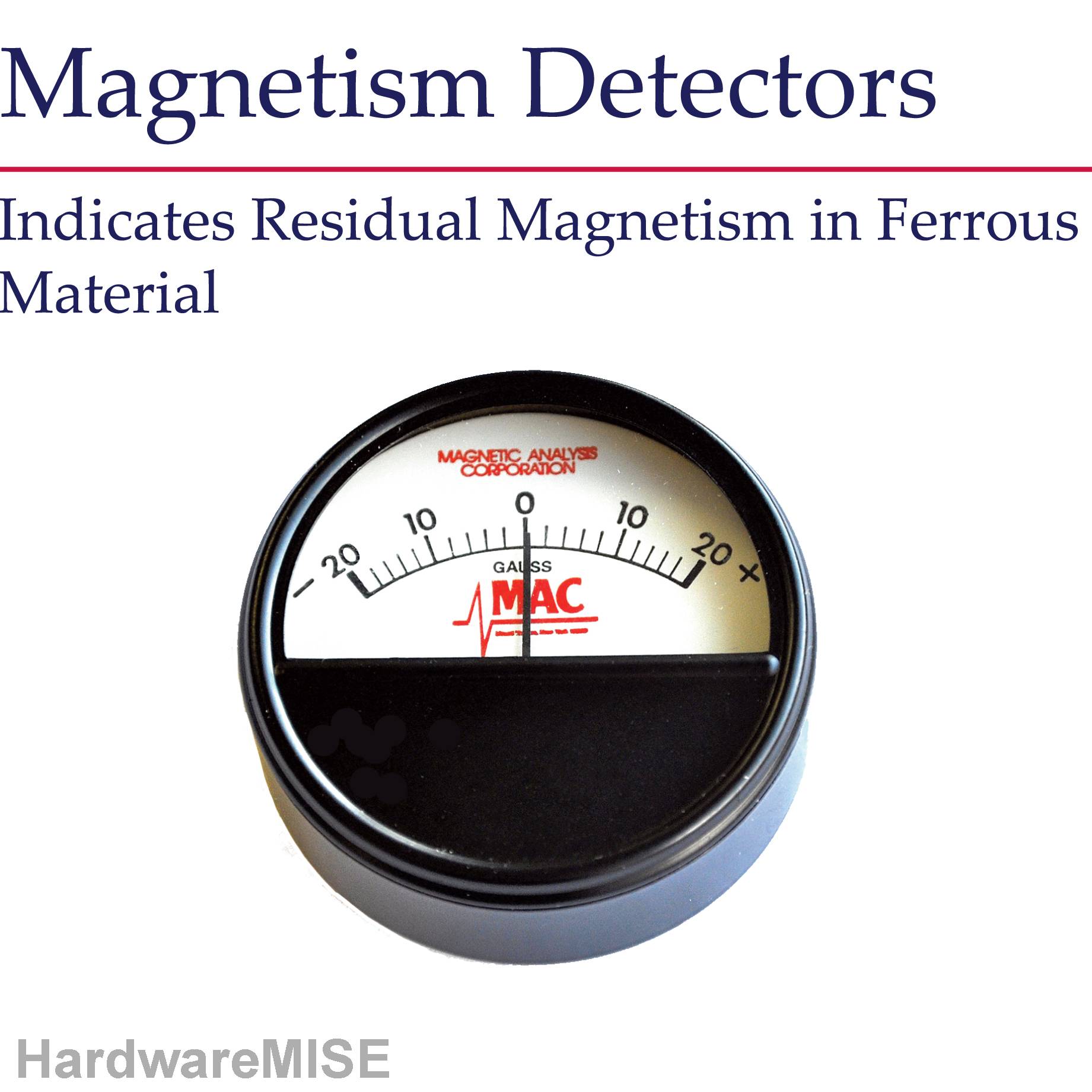 Analog Gauss Meter Magnetism Detector 20 0 20 Gauss Field Indicator