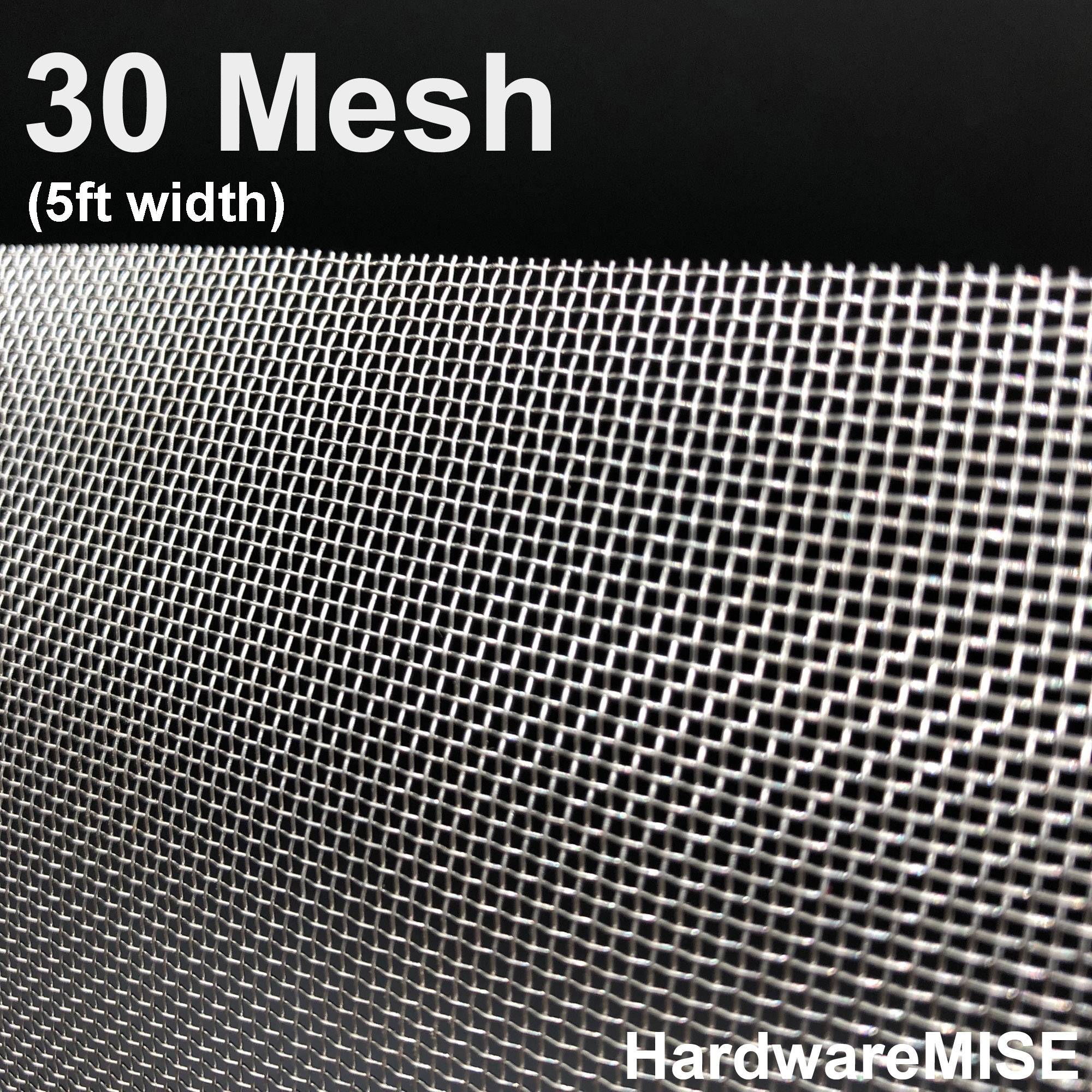 Stainless Steel Wire Mesh SS 304 Insect Netting 30 Mesh 5ft Width