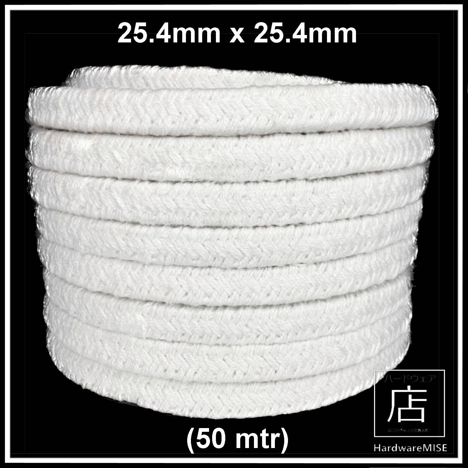 Ceramic Fibre Square Braided Rope 25.4mm x 50m Ceramic Braided Packing ...