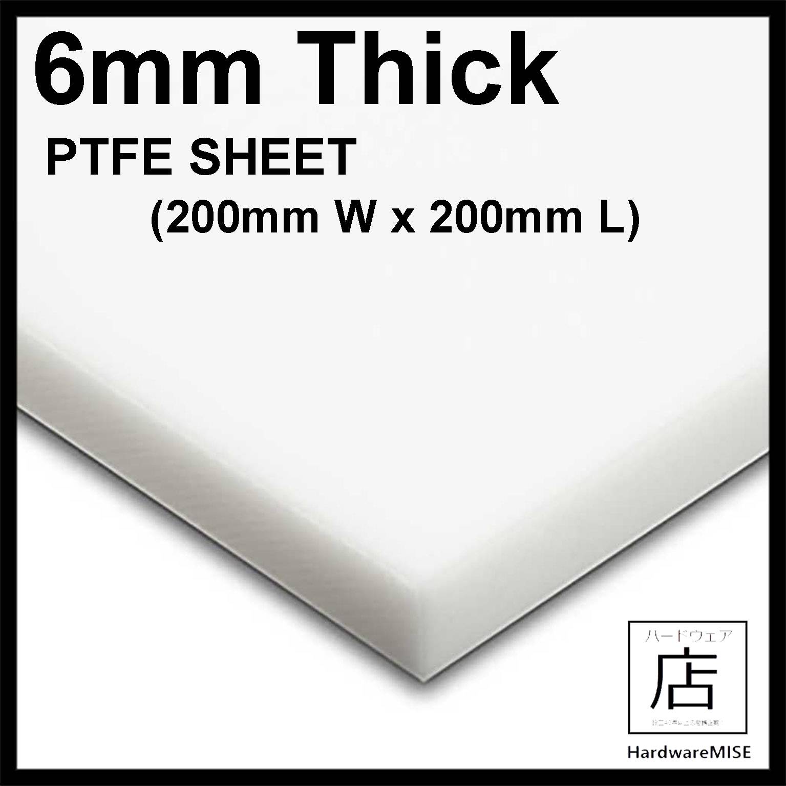 PTFE Sheet White Plate 6mm x 200mm x 200mm Molded Sheet Malaysia Ready ...