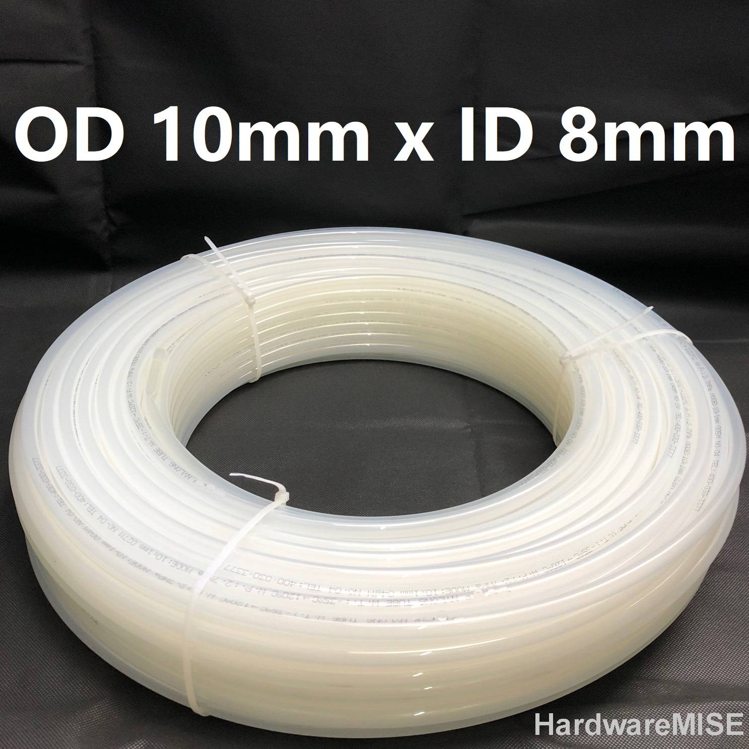 Nylon Tube 10mm x 8mm High Pressure White Nylon Tubing Pneumatic Air ... Nylon Tube 10mm x 8mm High Pressure White Nylon Tubing Pneumatic Air ...