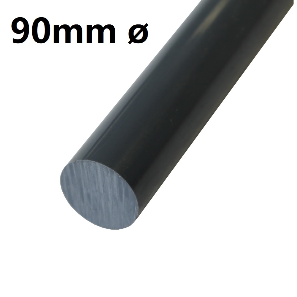 PTFE Rod Black PTFE Black Rod 90mm Diameter Carbon Filled PTFE PTFE Rod Black PTFE Black Rod 90mm Diameter Carbon Filled PTFE